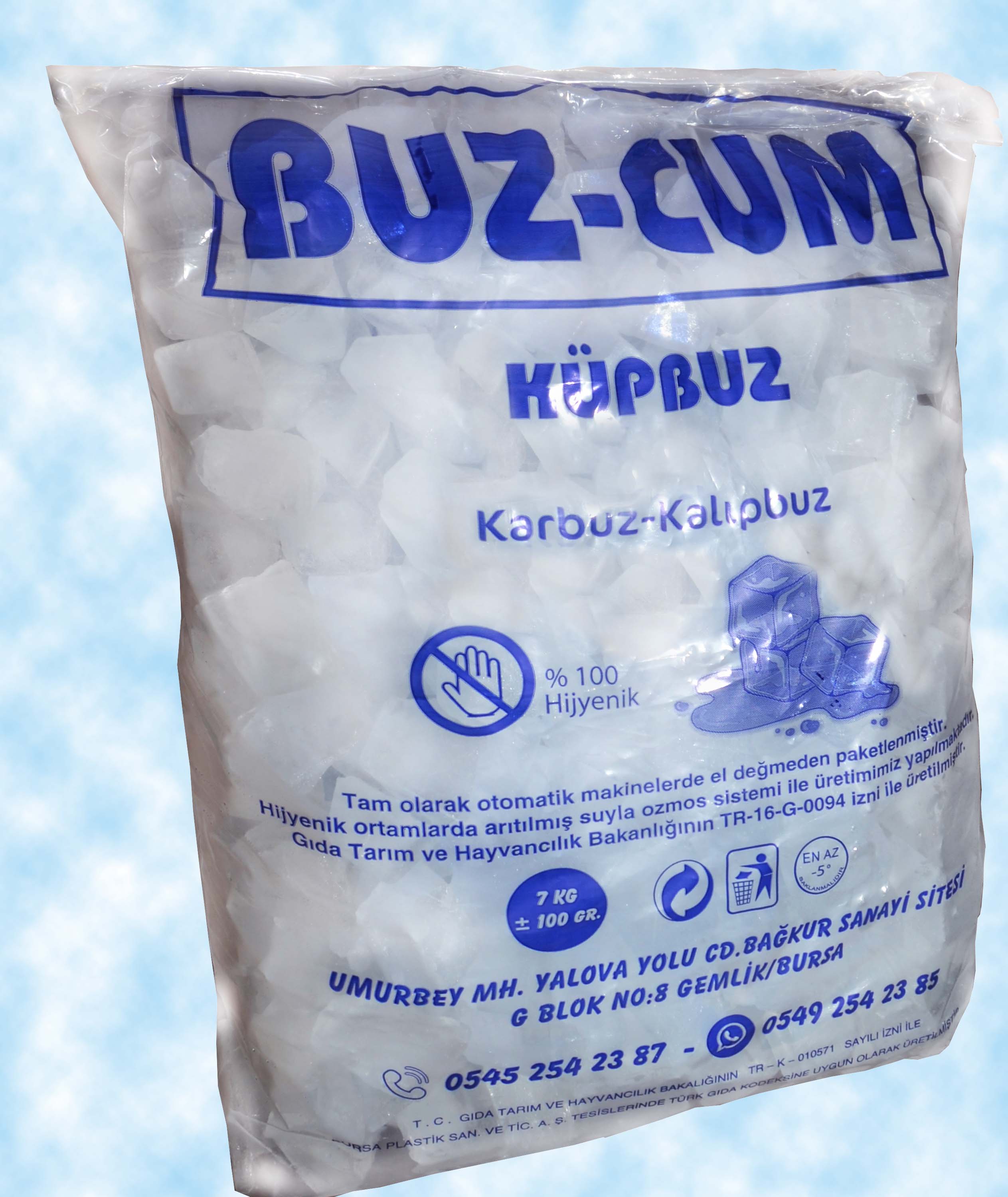 Kalıp Buz - Hijyenik Küp Buz - Kırık Buz Satıcısı Bursa